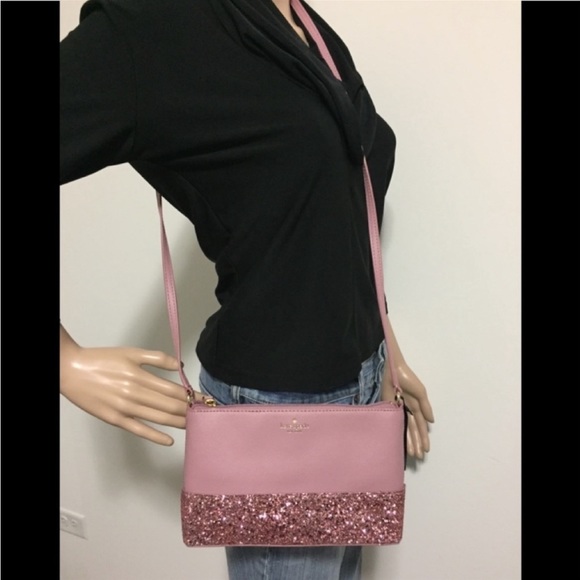 kate spade | Bags | Kate Spade Pink Glitter Crossbody Bag New | Poshmark